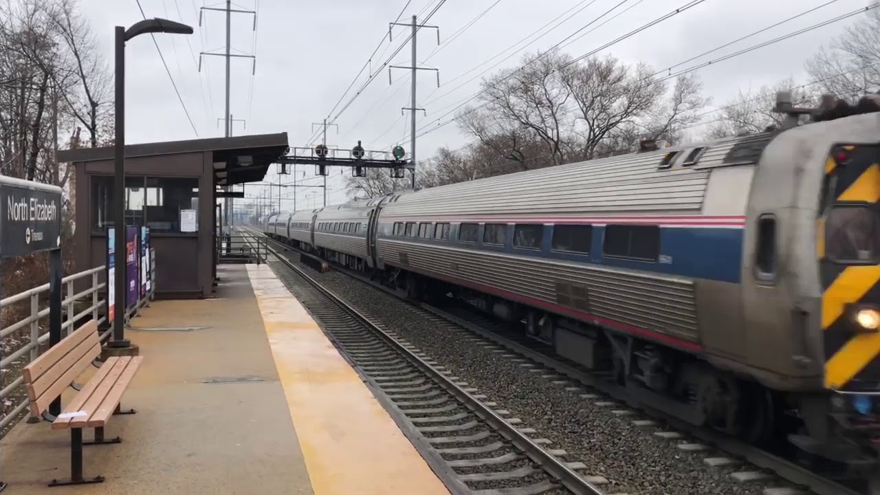 NJT and Amtrak action at North Elizabeth, NJ 1/3/20 - YouTube