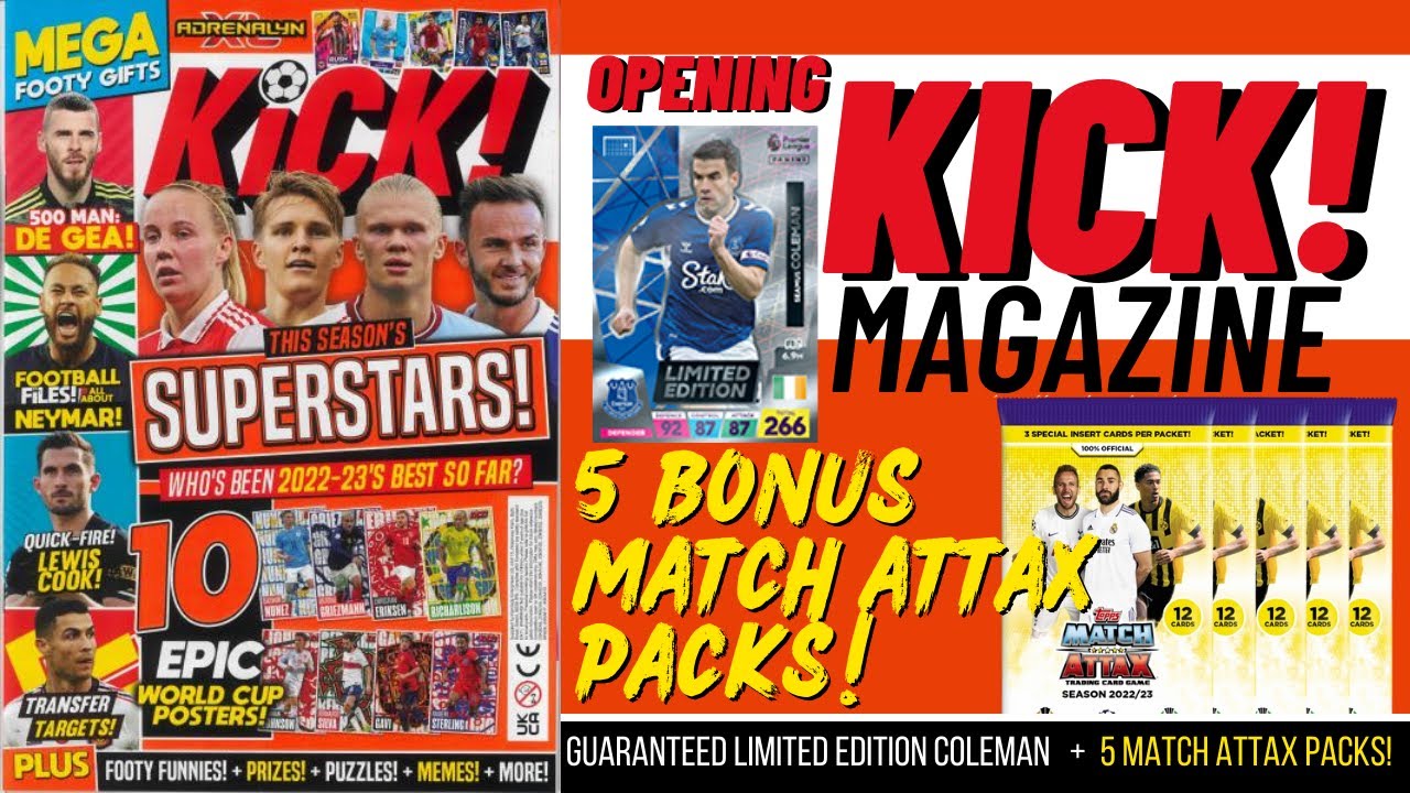 KICK! Magazine - Limited Edition Sheamus Coleman & 5 Bonus MATCH ATTAX ...