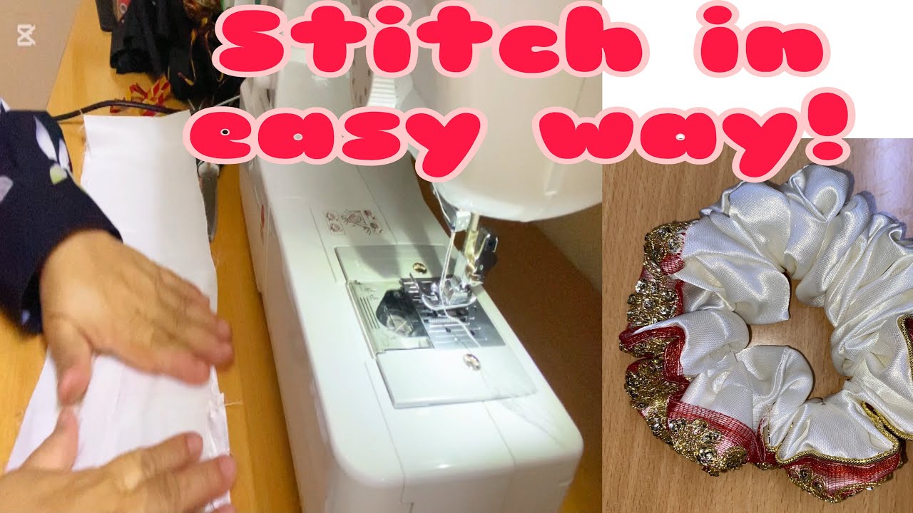 How to stitch scrunchies in easy way! follow the steps and learn more ...