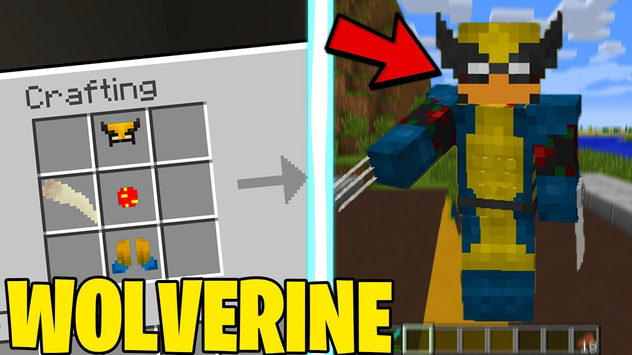 I CRAFTED WOLVERINE SUIT IN MINECRAFT! AWESOME! | minecraft - YouTube