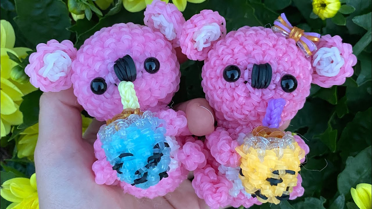 Loomigurumi Koala Tutorial Part 2 (Rainbow Loom) + Boba :) - YouTube