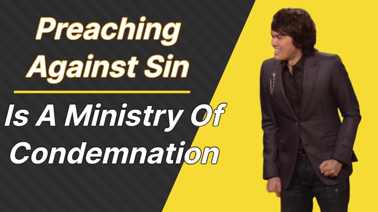 Preaching Against Sin is a Condemnation Ministry Joseph Prince Says at ...