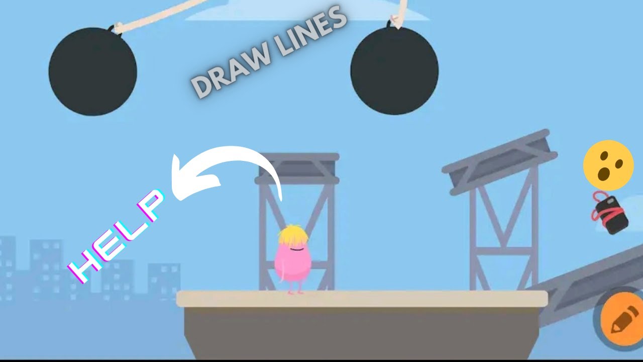 Dumb ways to draw lines and hard puzzle game / gameplay video - YouTube