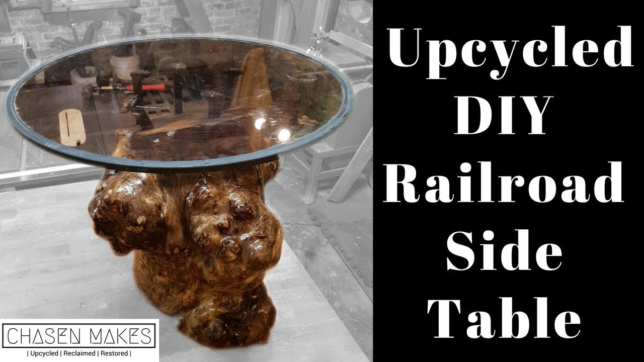 DIY - Upcycled Railroad Side Table - YouTube