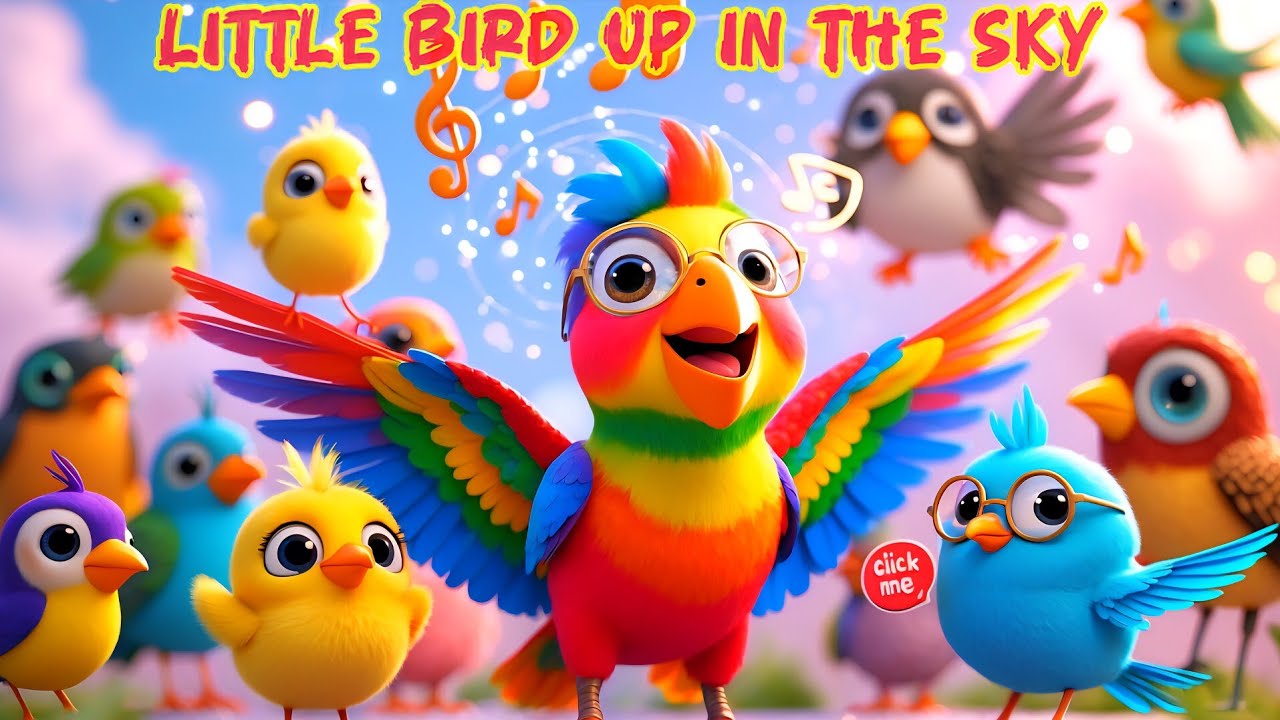 Toddler Song About Birds | Little Bird up in the Sky | Happy Kids Songs ...