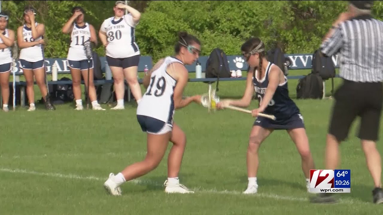 Westerly girls lacrosse sneaks past Bay View - YouTube
