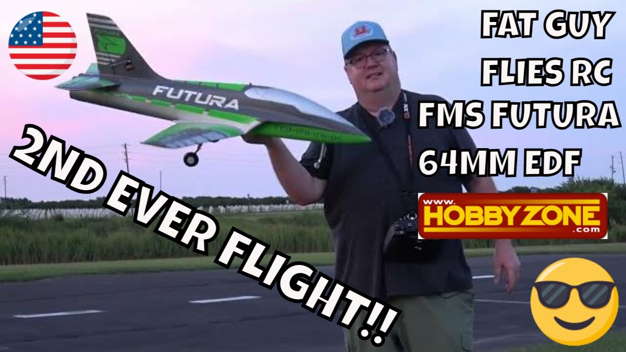 FMS FUTURA 64 2ND EVER FLIGHT! BY Fat Guy Flies RC - YouTube