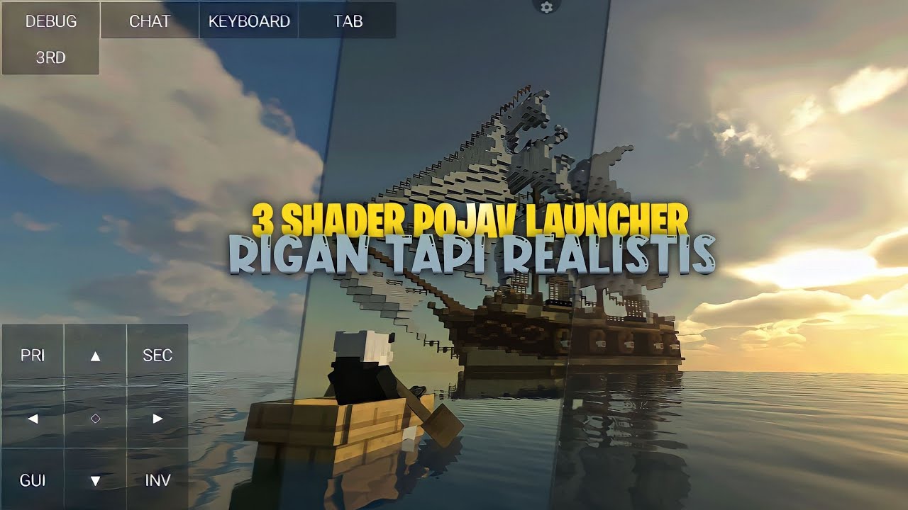 Top 3 Shader Pojav Launcher Realistic Udah Setara Mcpc 2023 Youtube