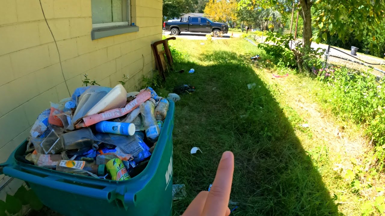 Cleaning Up The Most Disgusting Yard Of My Career - YouTube