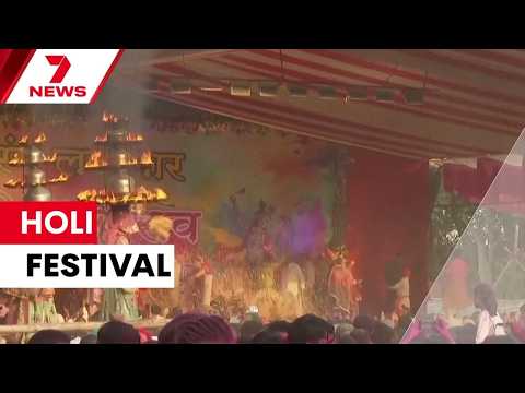 India celebrates Holi festival of colours | 7NEWS