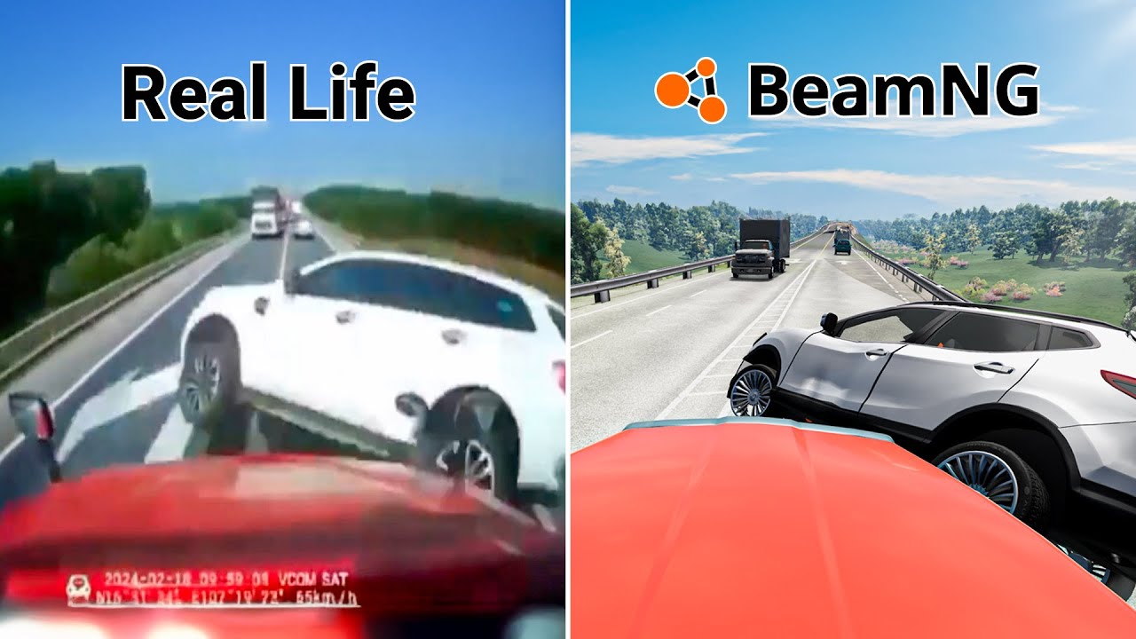 Accident Based on Real Life Incidents | BeamNG.Drive Simulation ...