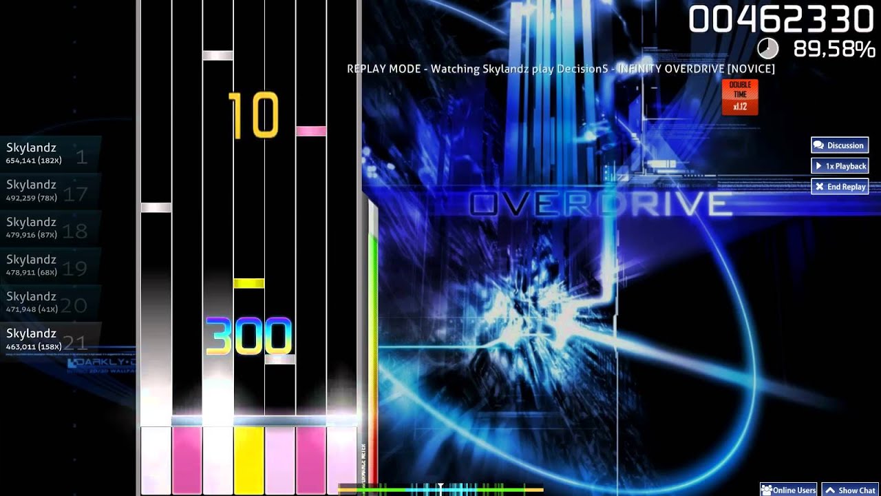 Osu! Infinity overdrive 7K Double time - YouTube