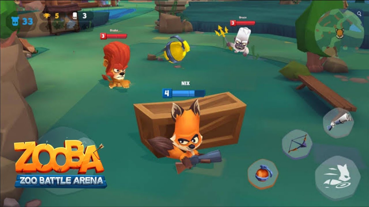 ZooBa Zoo Battle Arena || Zooba Game Play || Android Mobile Online game ...