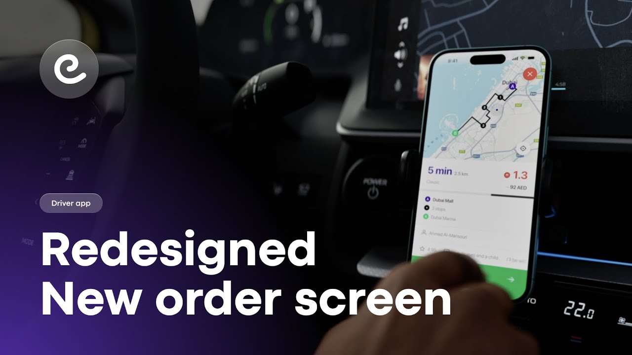 Redesigned New Order Screen | Onde Driver App - YouTube