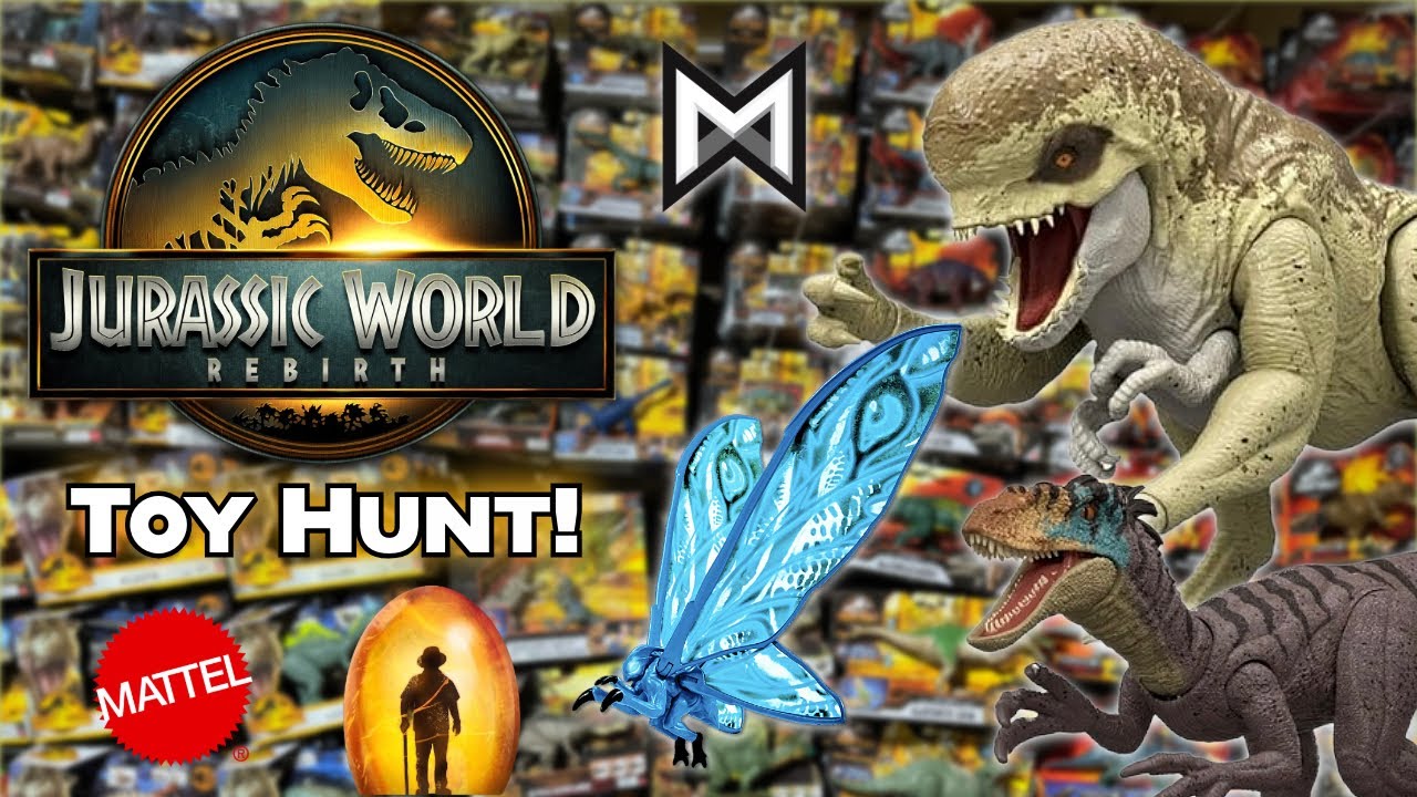 Jurassic World Rebirth Toy Hunt! NEW Minis Rebirth toys + Monsterverse ...
