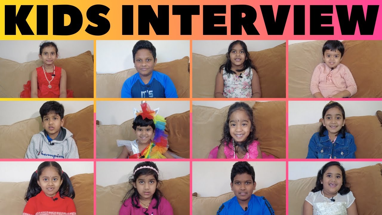 Kids Interview Questions || Ages 2 to 13 || - YouTube