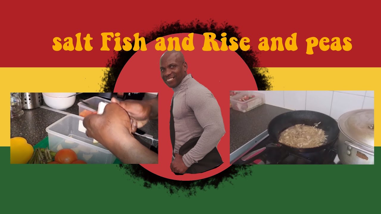 Jamaican Bodybuilding Food - Salt Fish with Rice and Peas - YouTube