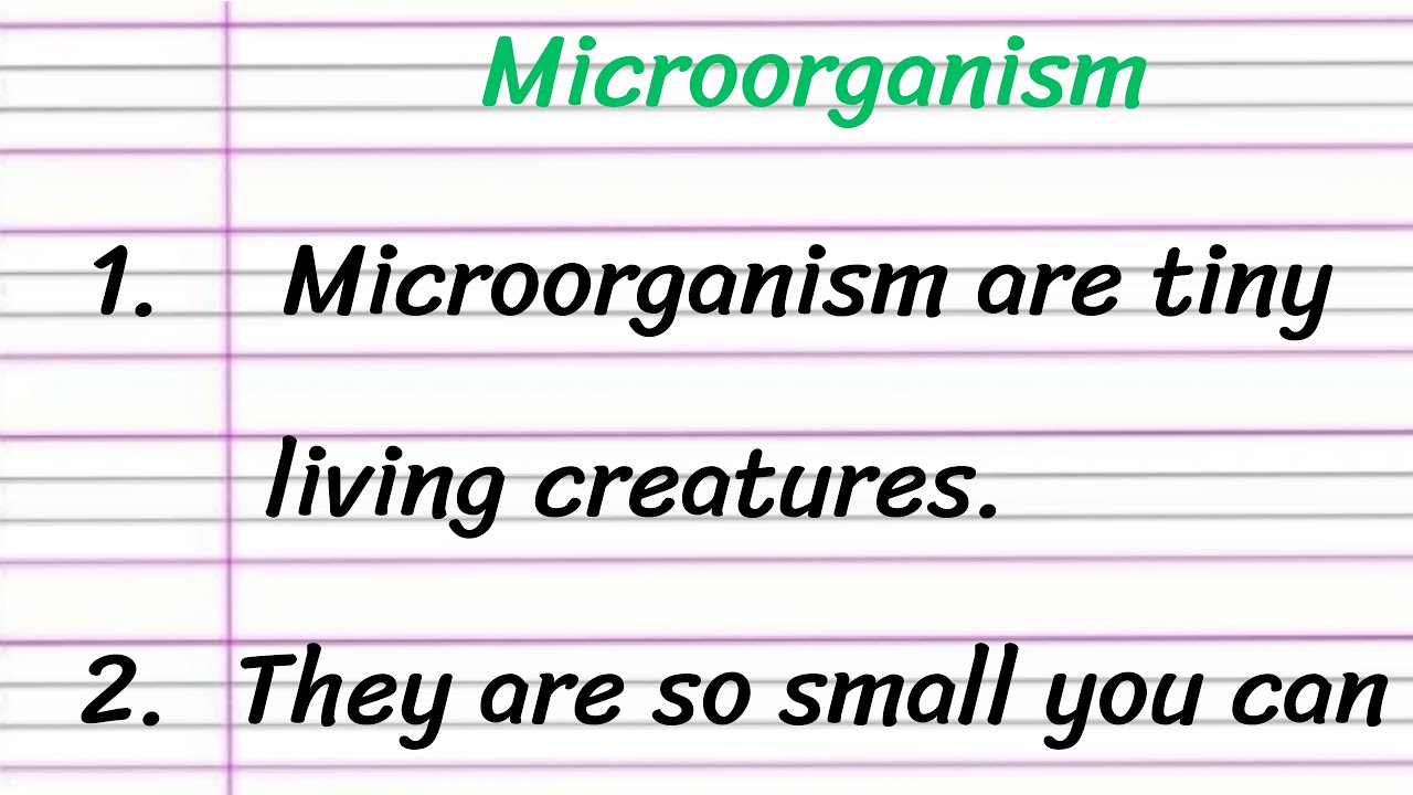 Microorganisms Essay in English 10 Lines || Microorganism Essay in ...