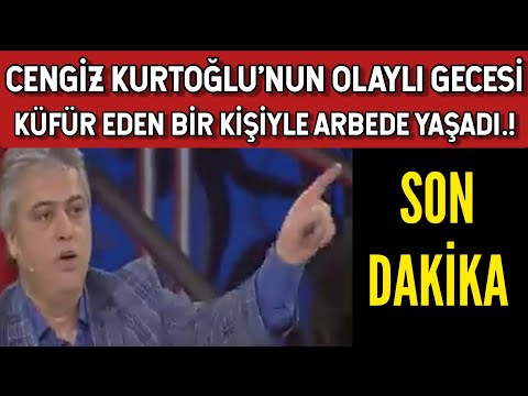 Doğum günü partisine katılan Cengiz Kurtoğlu, bir adamla arbede yaşadı