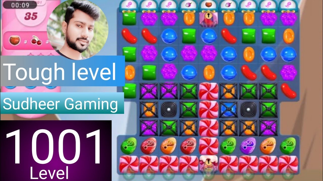 Candy crush saga level 1001 । Tough level । No boosters । Candy crush ...