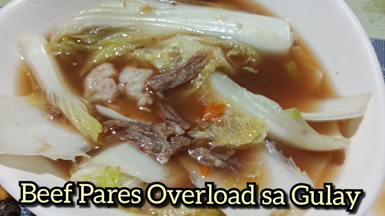 Ulam for today Beef Pares Overload sa Gulay - YouTube