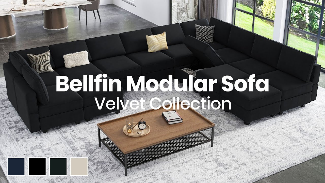 Belffin Modular Sofa | Velvet Collection – The Ultimate Pet-Friendly ...
