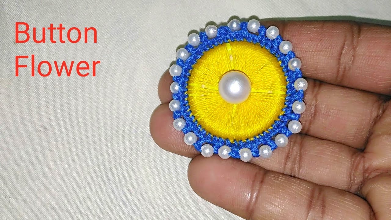 Easy And Timeless Button Flower Trick,Hand Embroidery Amazing Trick ...
