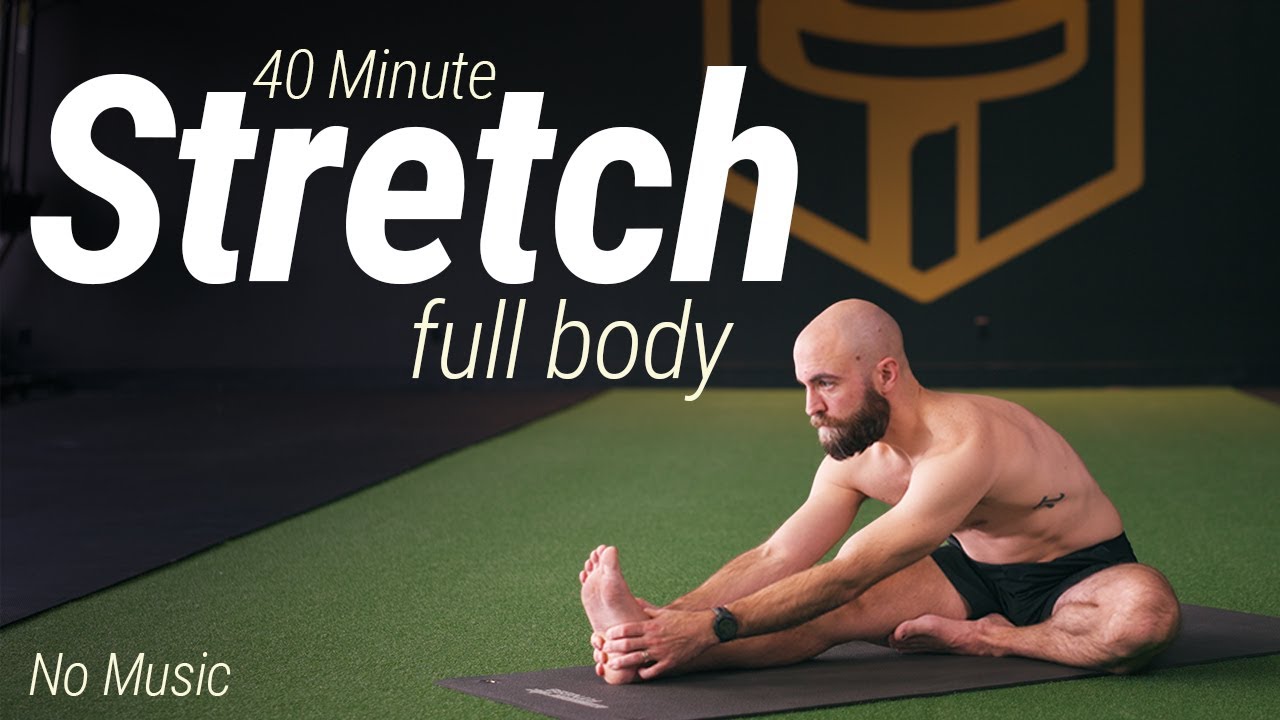 40 Minute Stretch Routine, Floor Stretches Only! | Follow Along, All ...