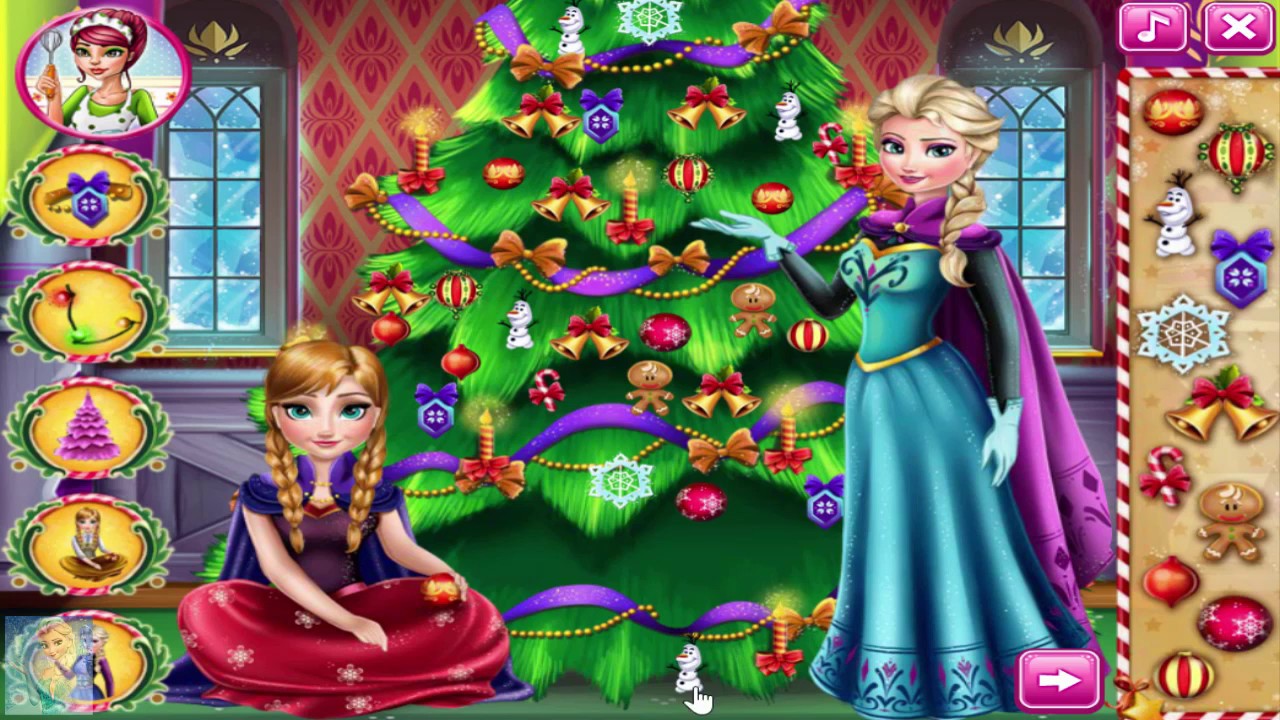 Frozen Perfect Christmas Tree Elsa And Anna - YouTube