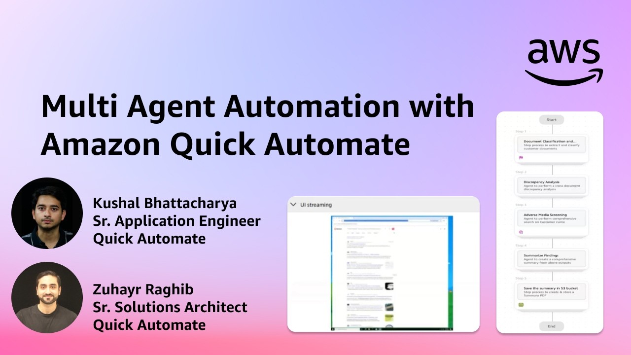 Multi Agent Automation with Amazon Quick Automate - YouTube