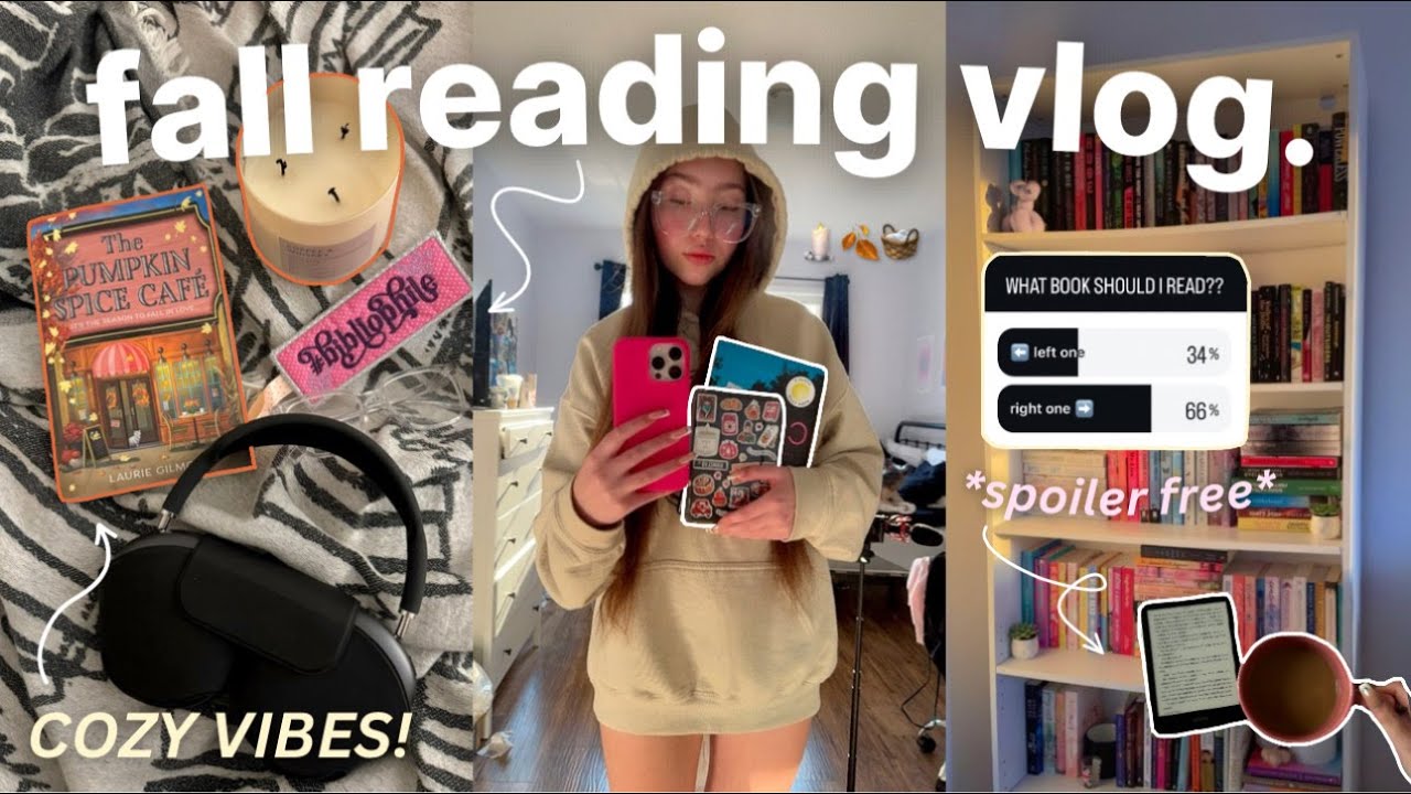 reading fall books for a week 🧦☕️ cozy vibes, fav fall reads & more ...