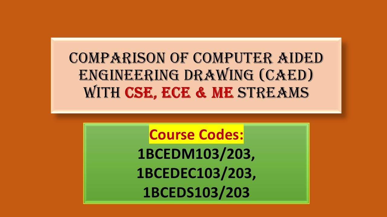 CAED 2025 : Difference in Syllabus for CSE, ECE & ME Students #vtu # ...