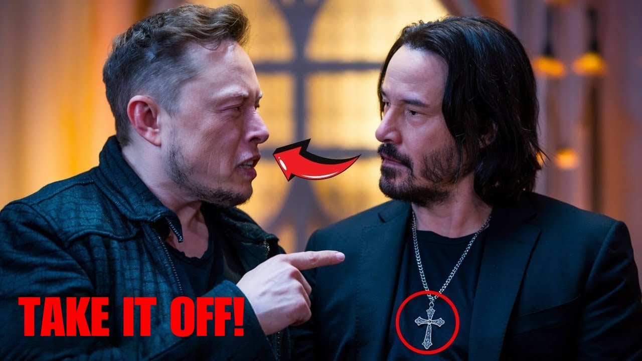 Elon Musk MOCKS Keanu Reeves’ Necklace – Instantly Regrets It! - YouTube