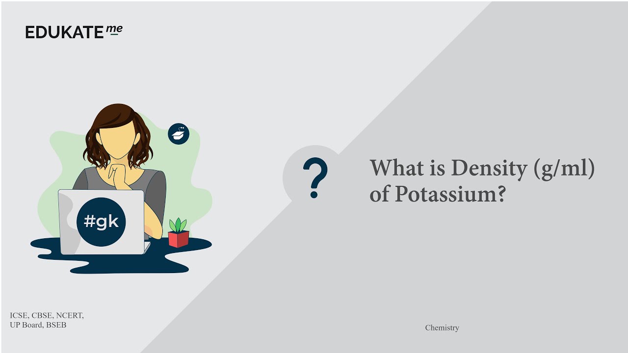 What is Density (g/ml) of Potassium? - YouTube