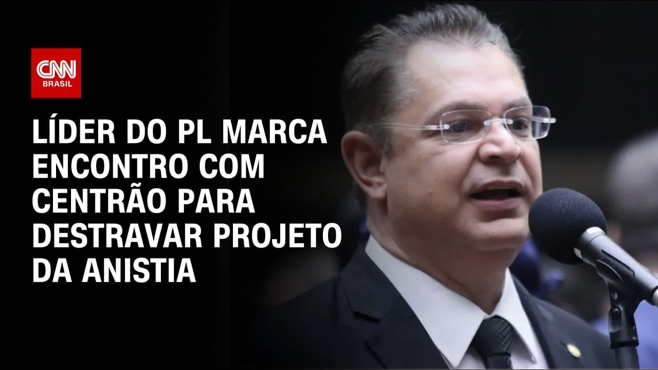 Líder do PL marca encontro com Centrão para destravar projeto da anistia | BASTIDORES CNN - YouTube
