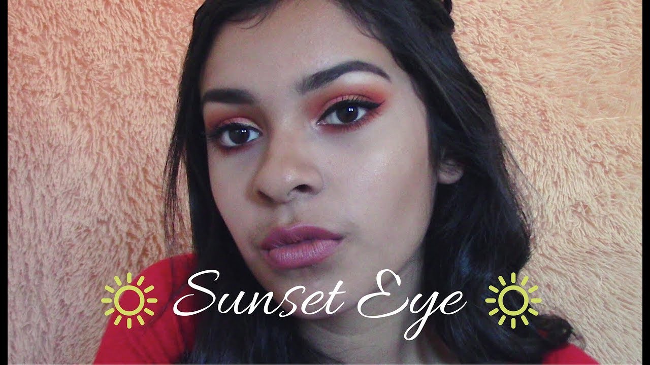 Sunset Inspired Makeup Look ☀️ |Runali H.| - YouTube