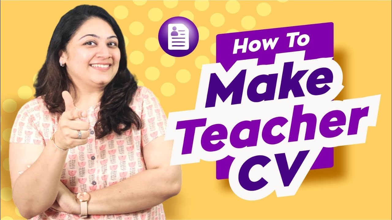 HOW TO MAKE A TEACHER CV | TEACHERPRENEUR - YouTube