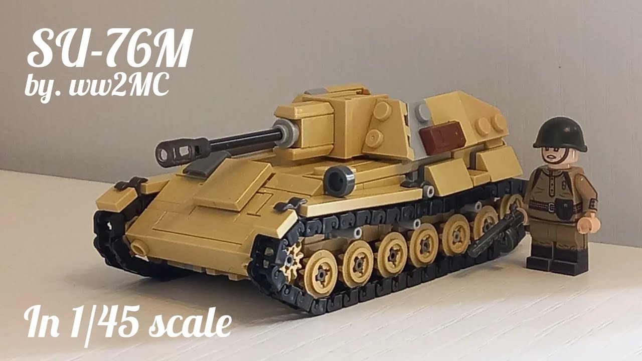 SU-76M Lego In 1/45 scale - YouTube