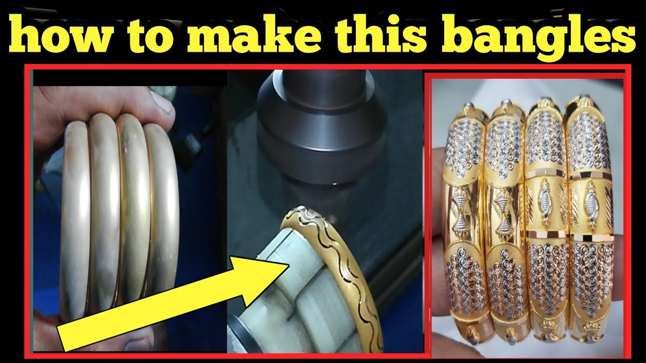 How to make 21k gold bangles | Gold Making Process | jewelry making ...