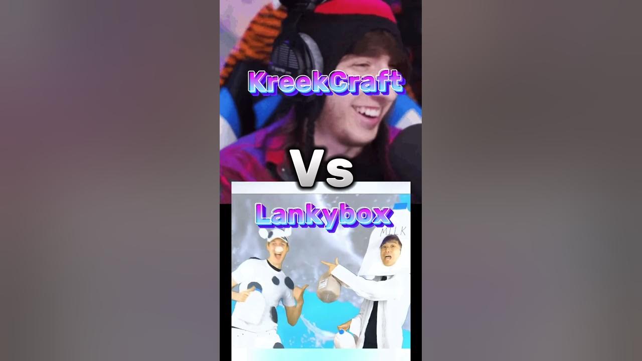 Kreekcraft Vs Lankybox Comparison Edit Shorts Youtube