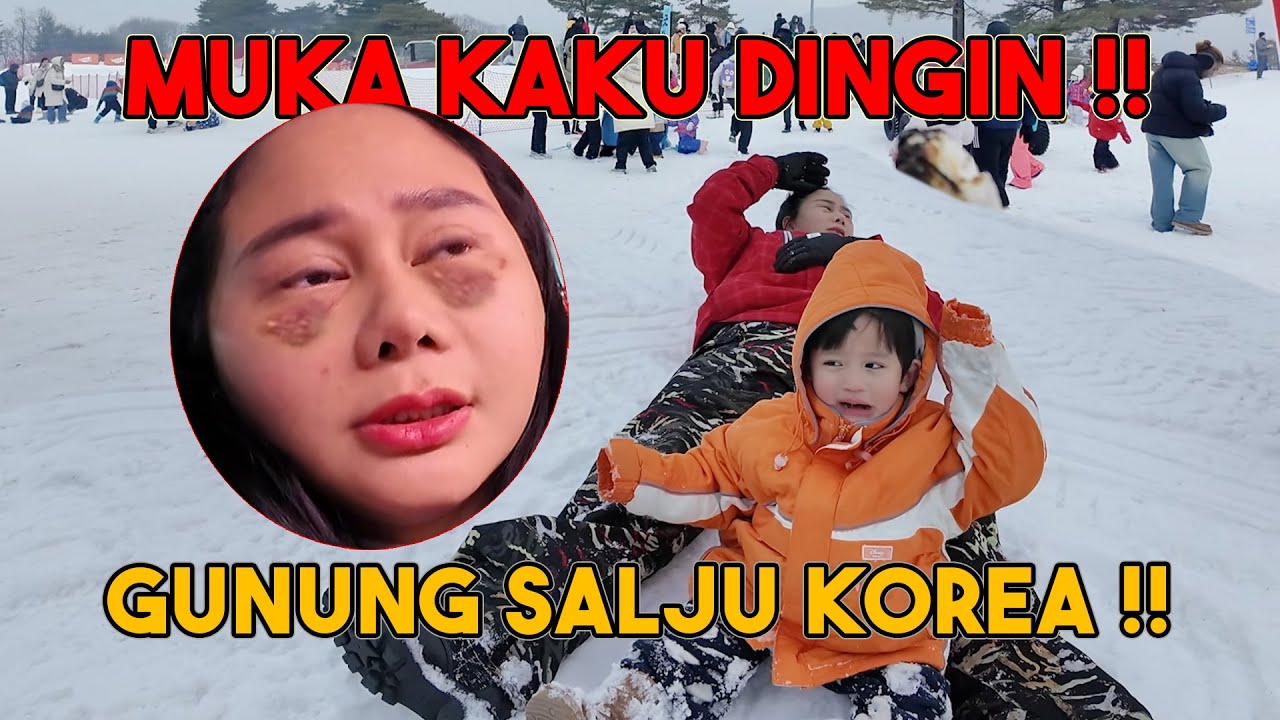 MUKA KERING SAKIT, GAK KUAT DINGIN GUNUNG SALJU KOREA !!?? - YouTube