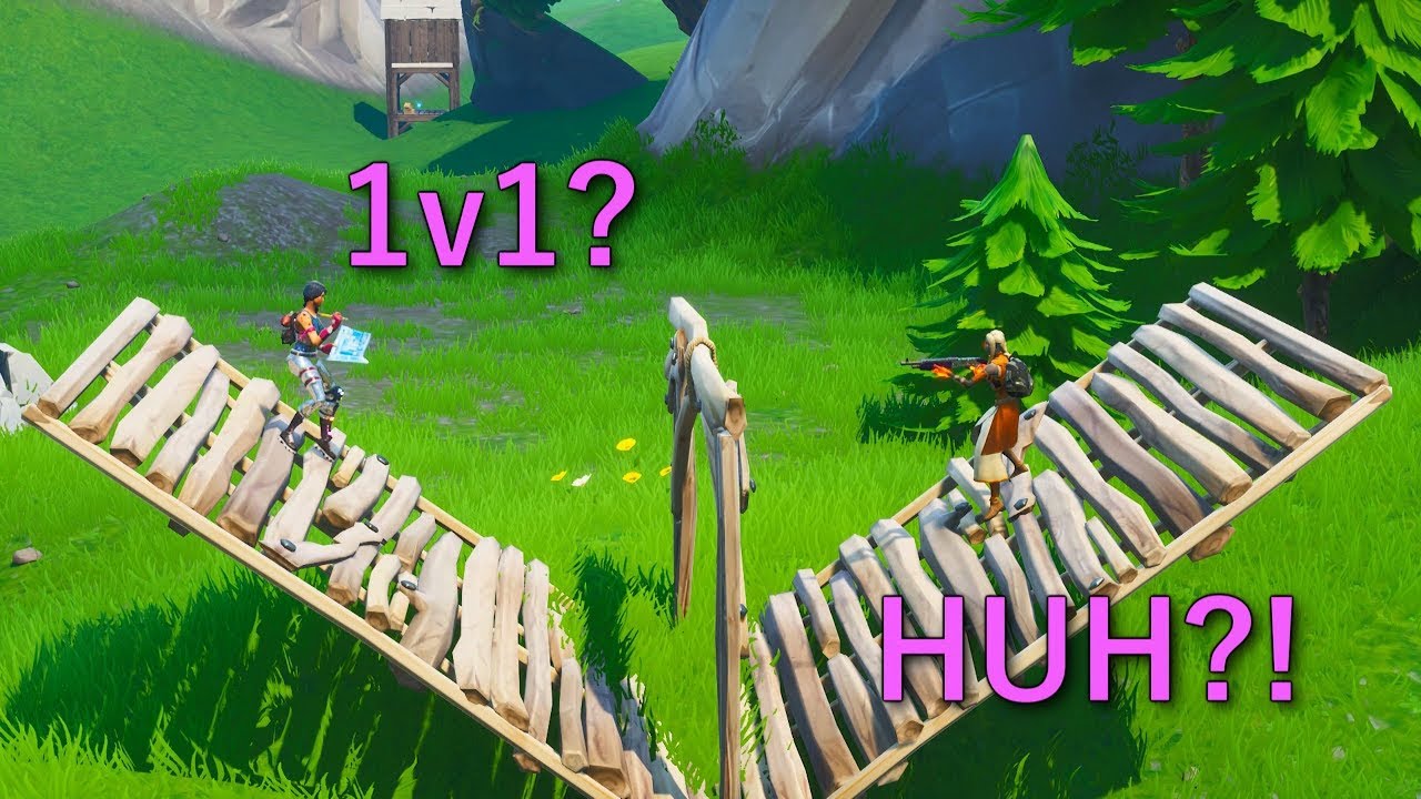 1v1ing fortnite players - YouTube