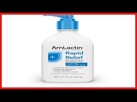 AmLactin Rapid Relief Restoring Body Lotion With Ceramides, Moisturizing Lotion for Dry Skin