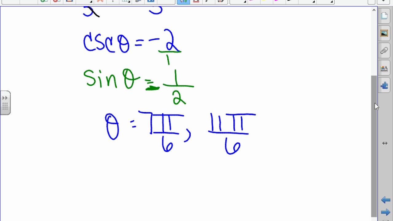 pc notes Solving simple trigonometric equations - YouTube