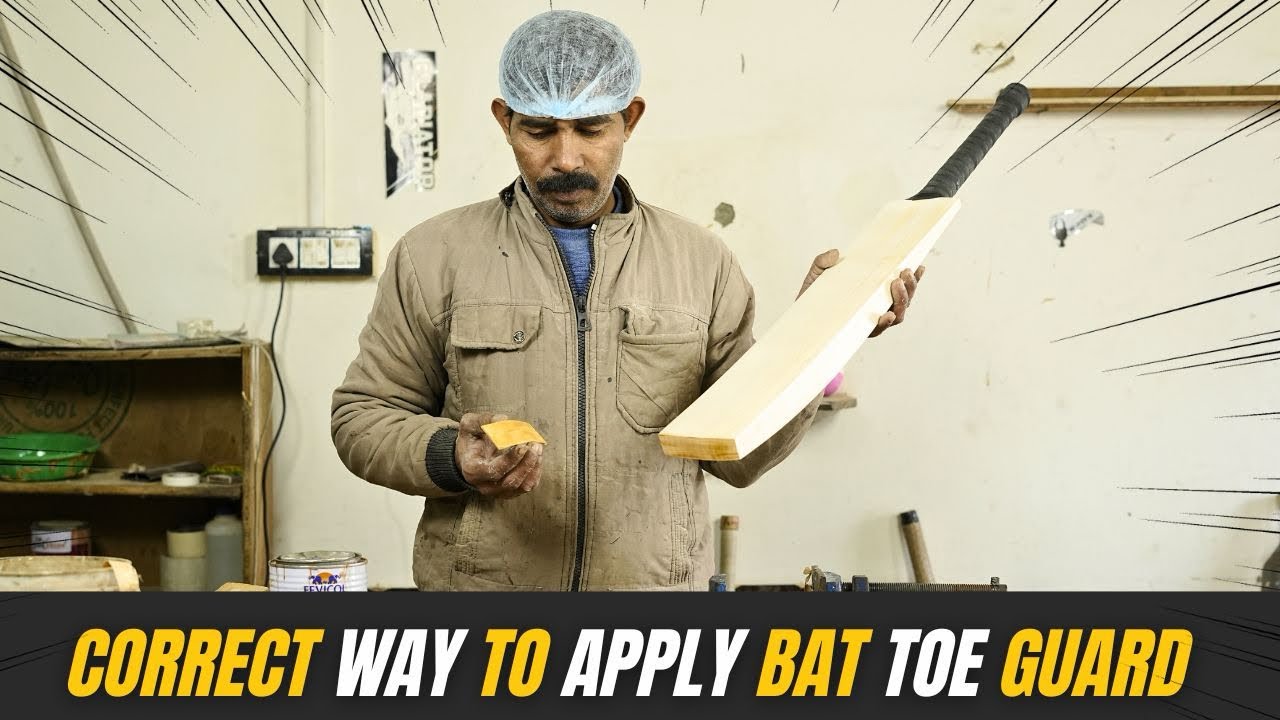 How to Apply Toe Guard on a Cricket Bat | Perfect Finish by ...