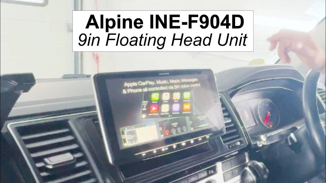 Alpine INE-F904D 9in Floating Head Unit | Dragon Car Alarms | Fareham ...