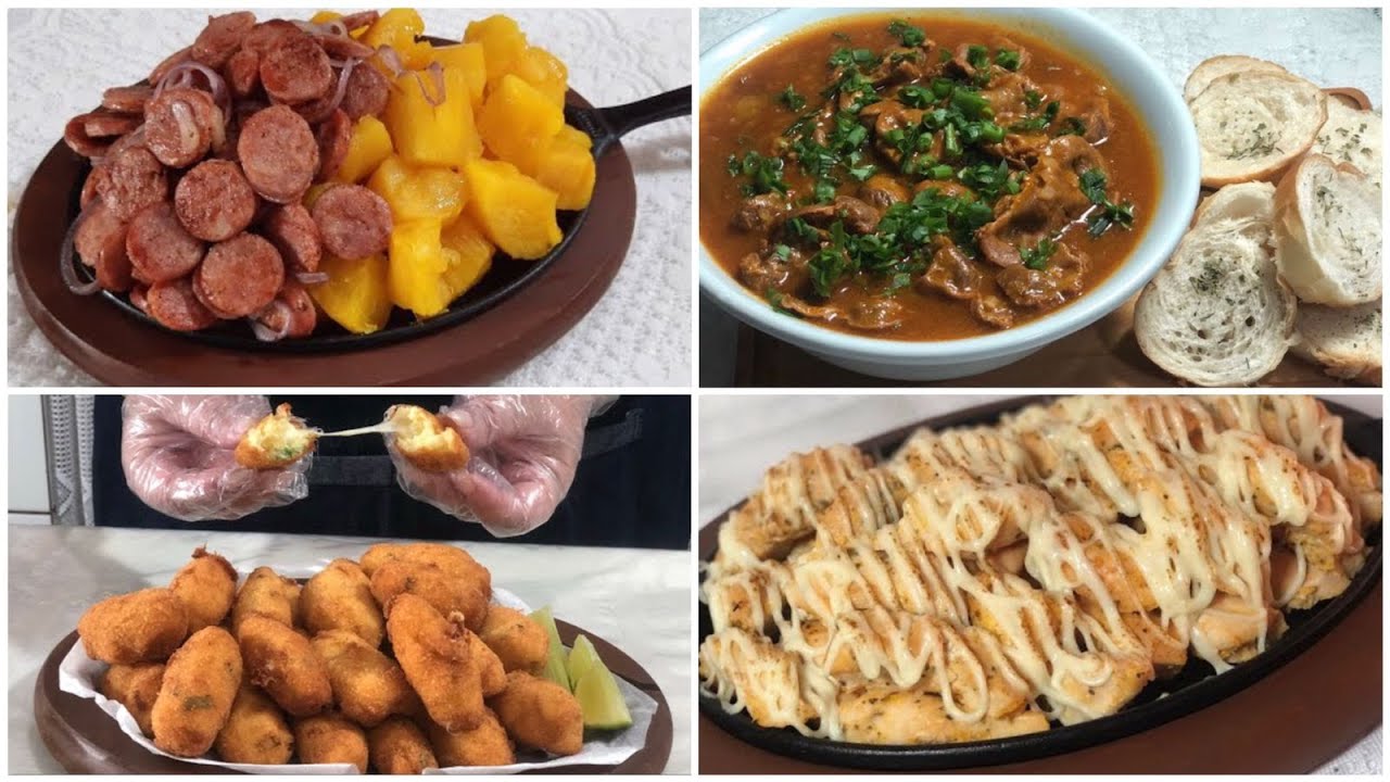 04 PORÇÕES DE BARES E RESTAURANTES PARA VENDER OU FAZER EM CASA - YouTube