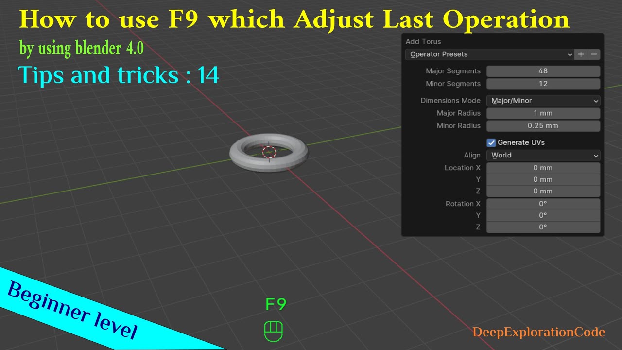 Tips and tricks 014: How to use F9 which Adjust Last Operation - YouTube