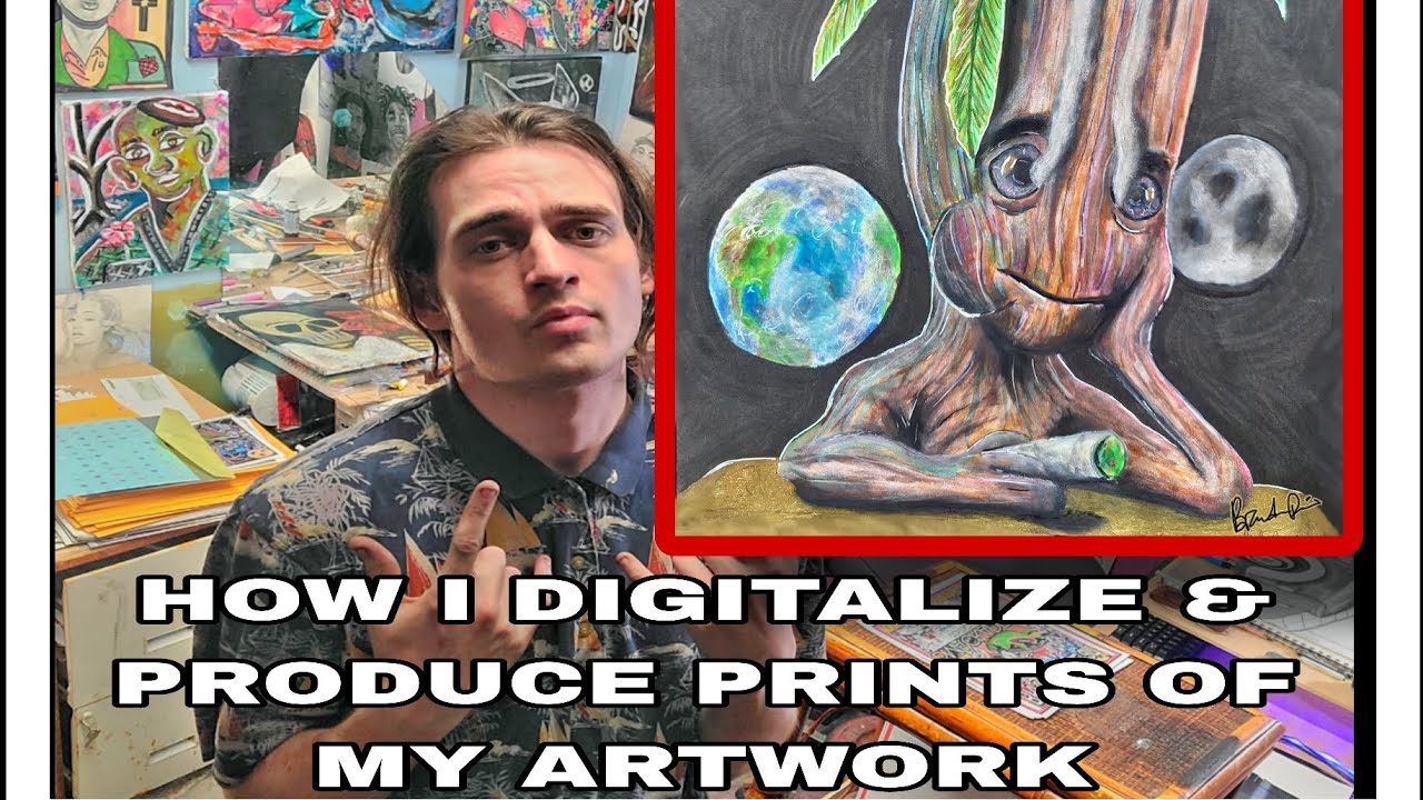 HOW I DIGITALIZE & PRODUCE ART PRINTS. please subscribe - YouTube