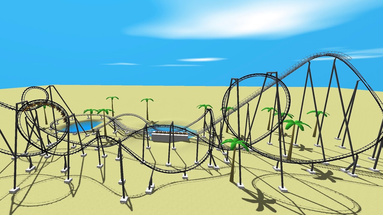 The Rattler a coaster designed by me - YouTube